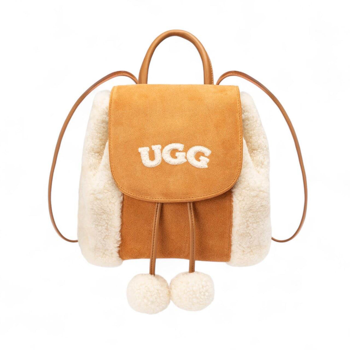UGG 毛絨後背包 Pompom Fluffy Backpack｜澳洲正版羊皮雙肩包 – 袋鼠島 澳洲代購 空運到府
